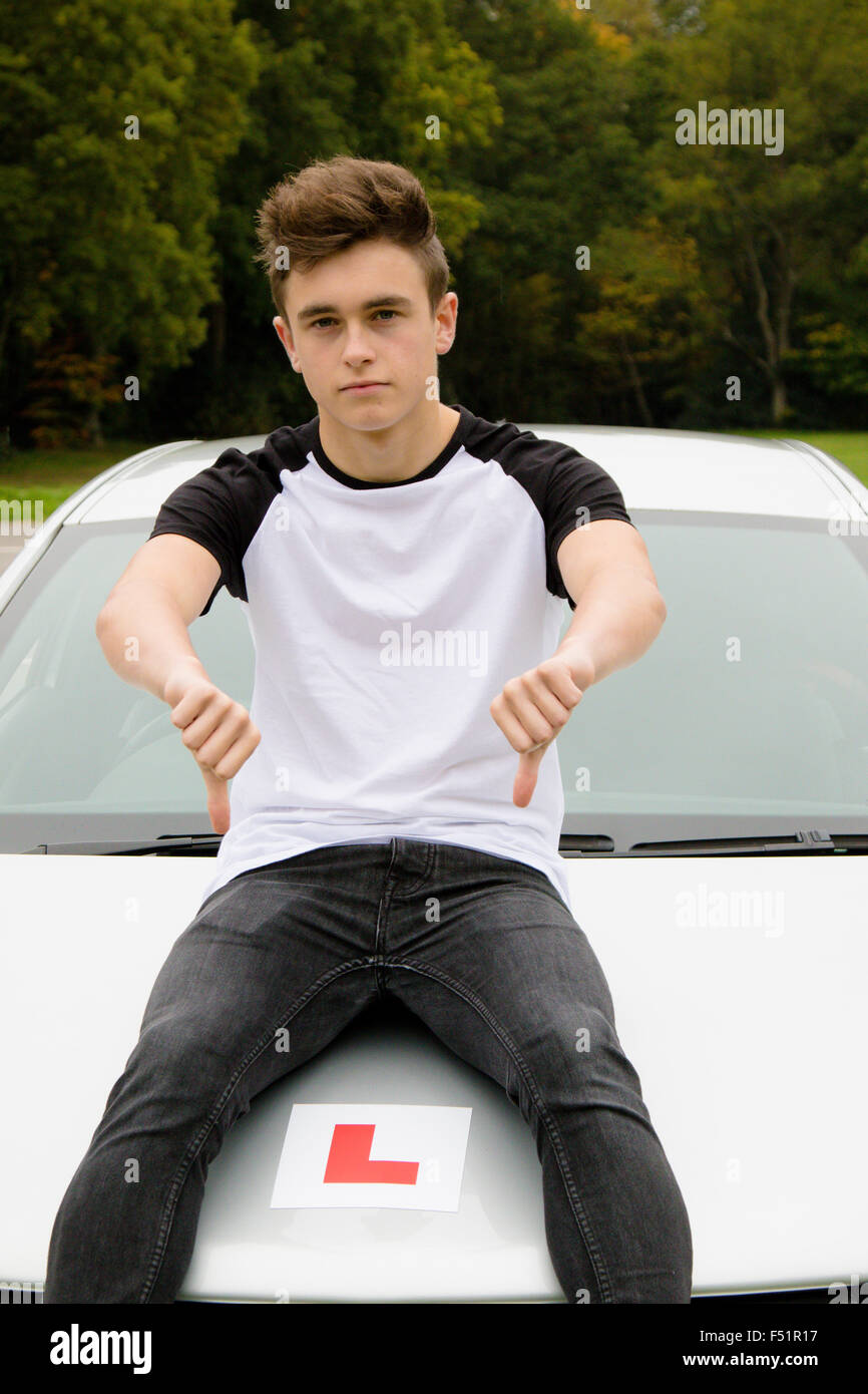 UK Learner Driver Stock Photo - Alamy