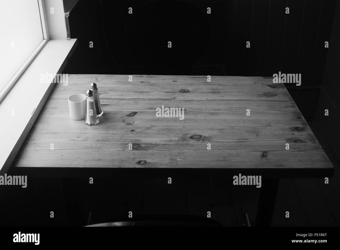 Monochrome Coffee Table Stock Photo - Alamy