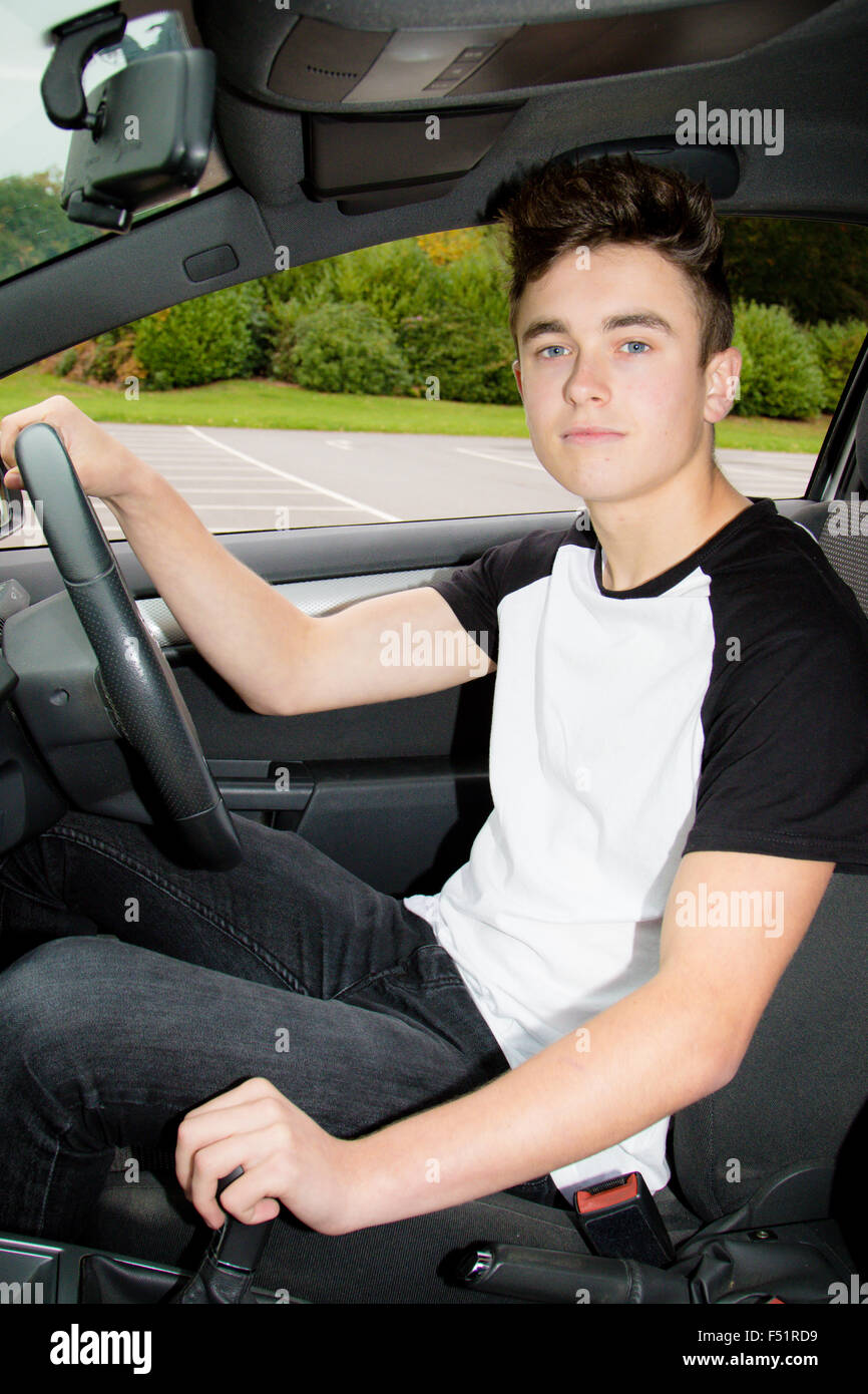 UK Learner Driver Stock Photo - Alamy