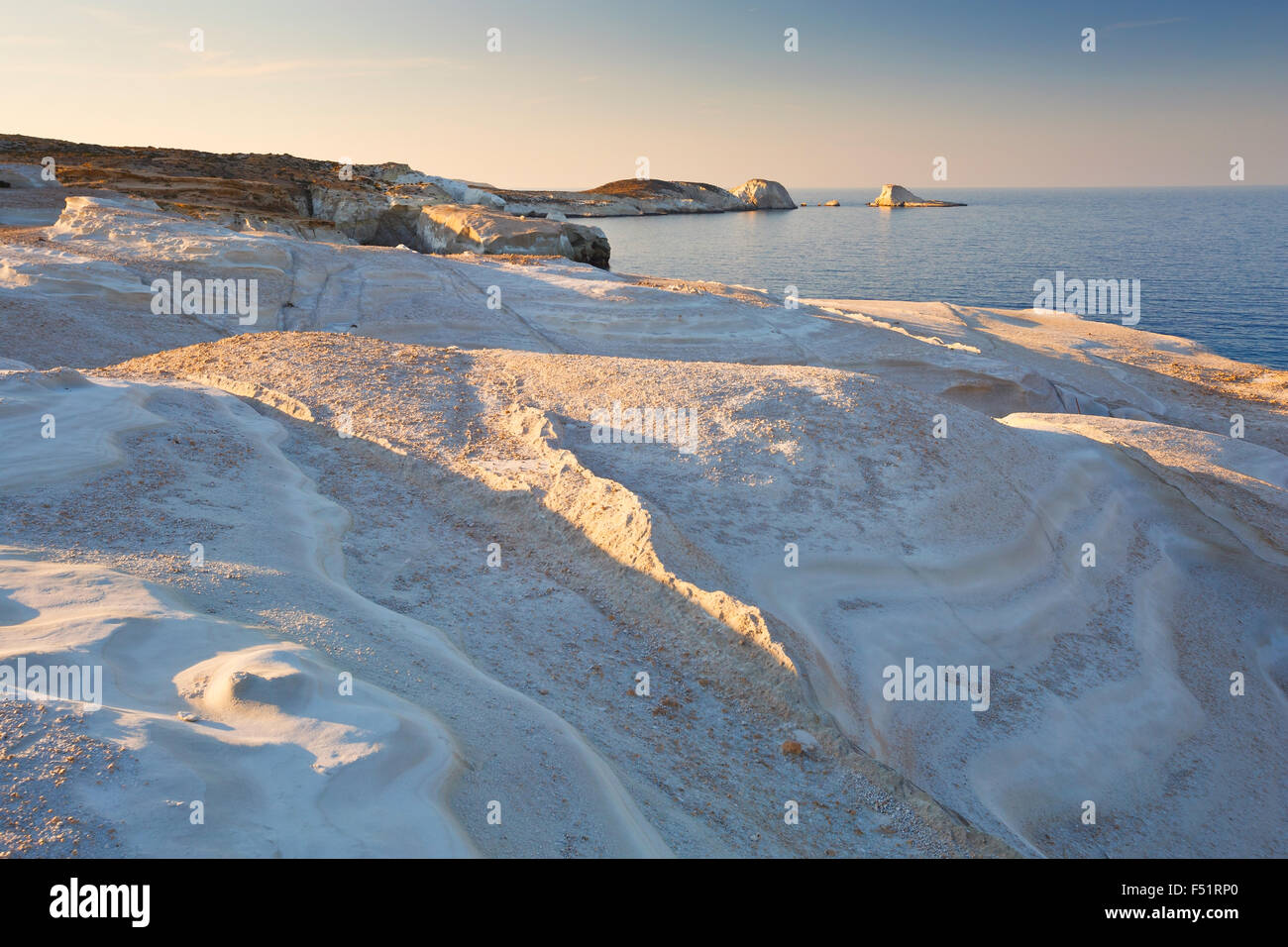Milos beach cliffs hi-res stock photography and images - Alamy
