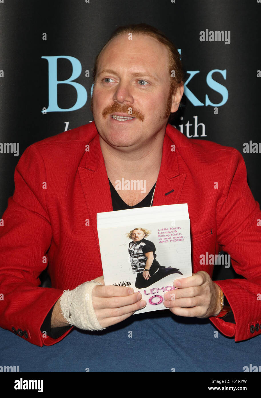 London, UK. 231015. Keith Lemon (real name Leigh Francis) at a signing ...