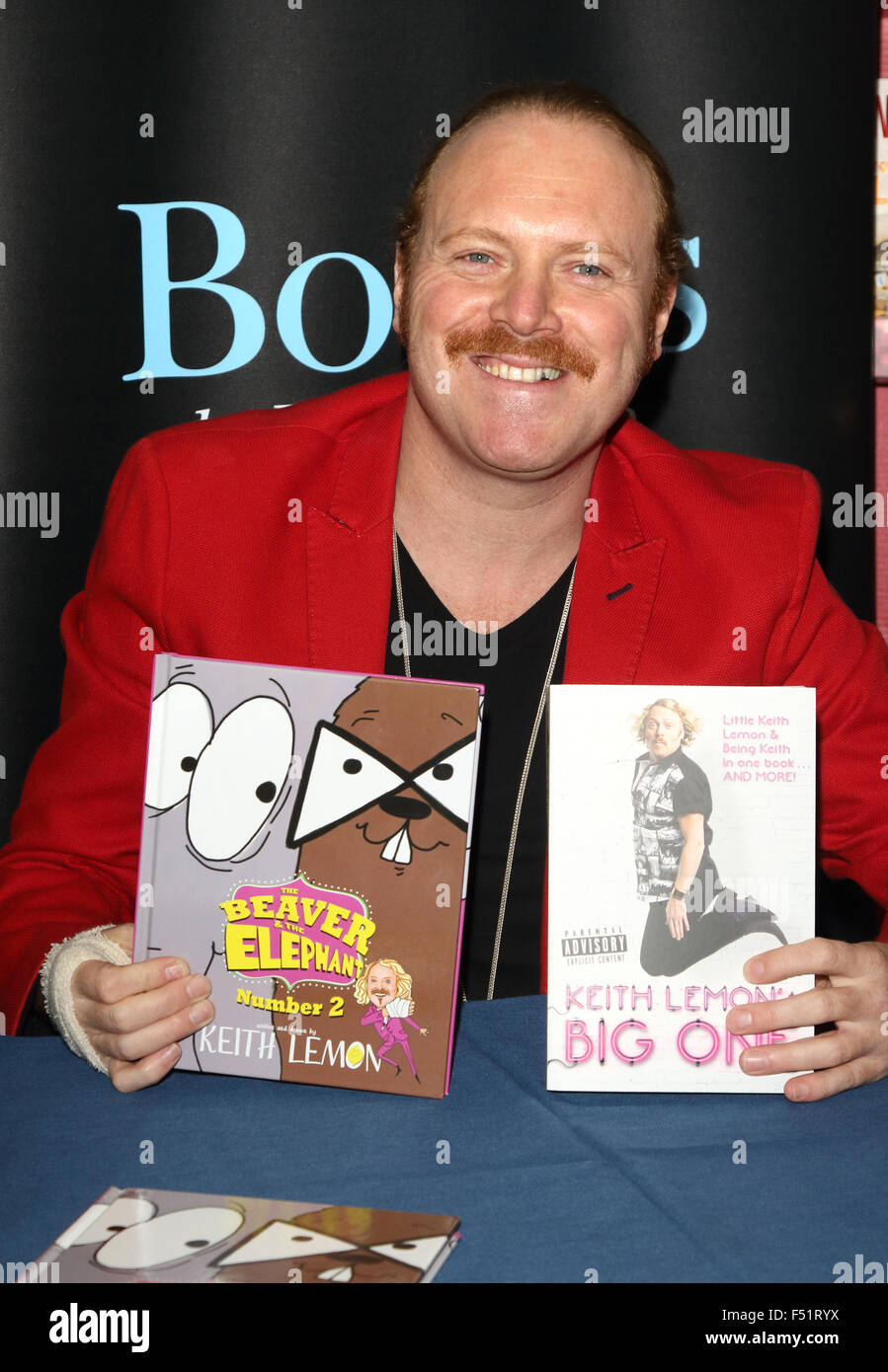 London, UK. 231015. Keith Lemon (real name Leigh Francis) at a signing ...