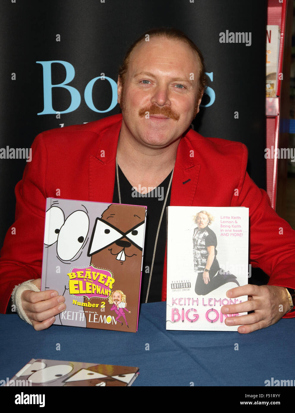 London, UK. 231015. Keith Lemon (real name Leigh Francis) at a signing ...