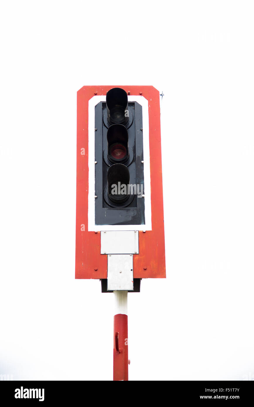 Red color the traffic light Stock Photo - Alamy