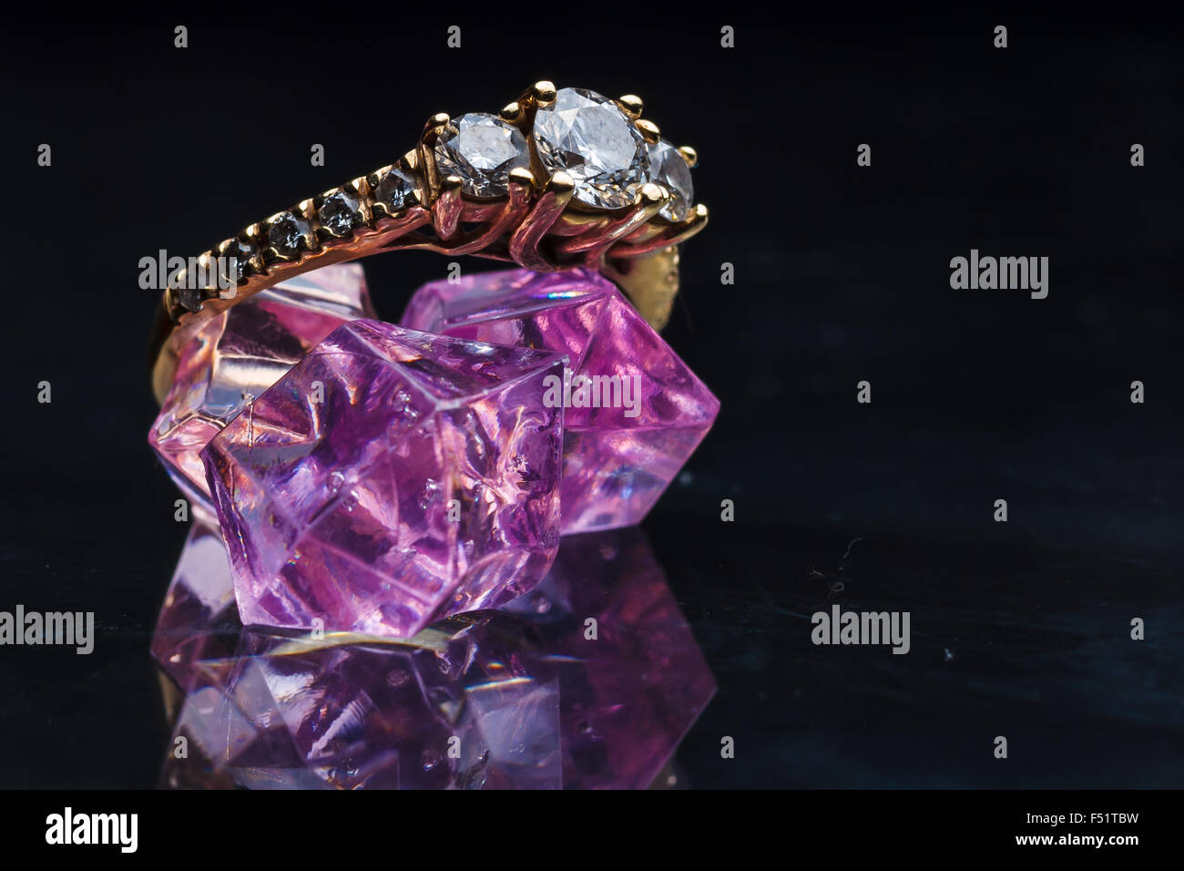 Beautiful wedding rings Stock Photo - Alamy