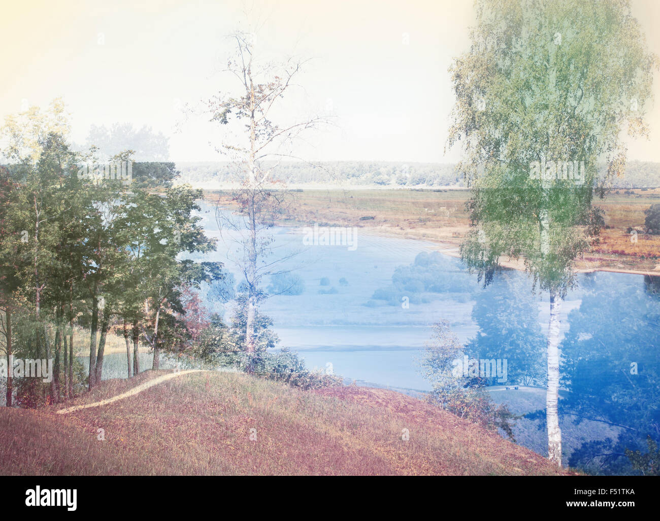 Beautiful double exposure hi-res stock photography and images - Alamy