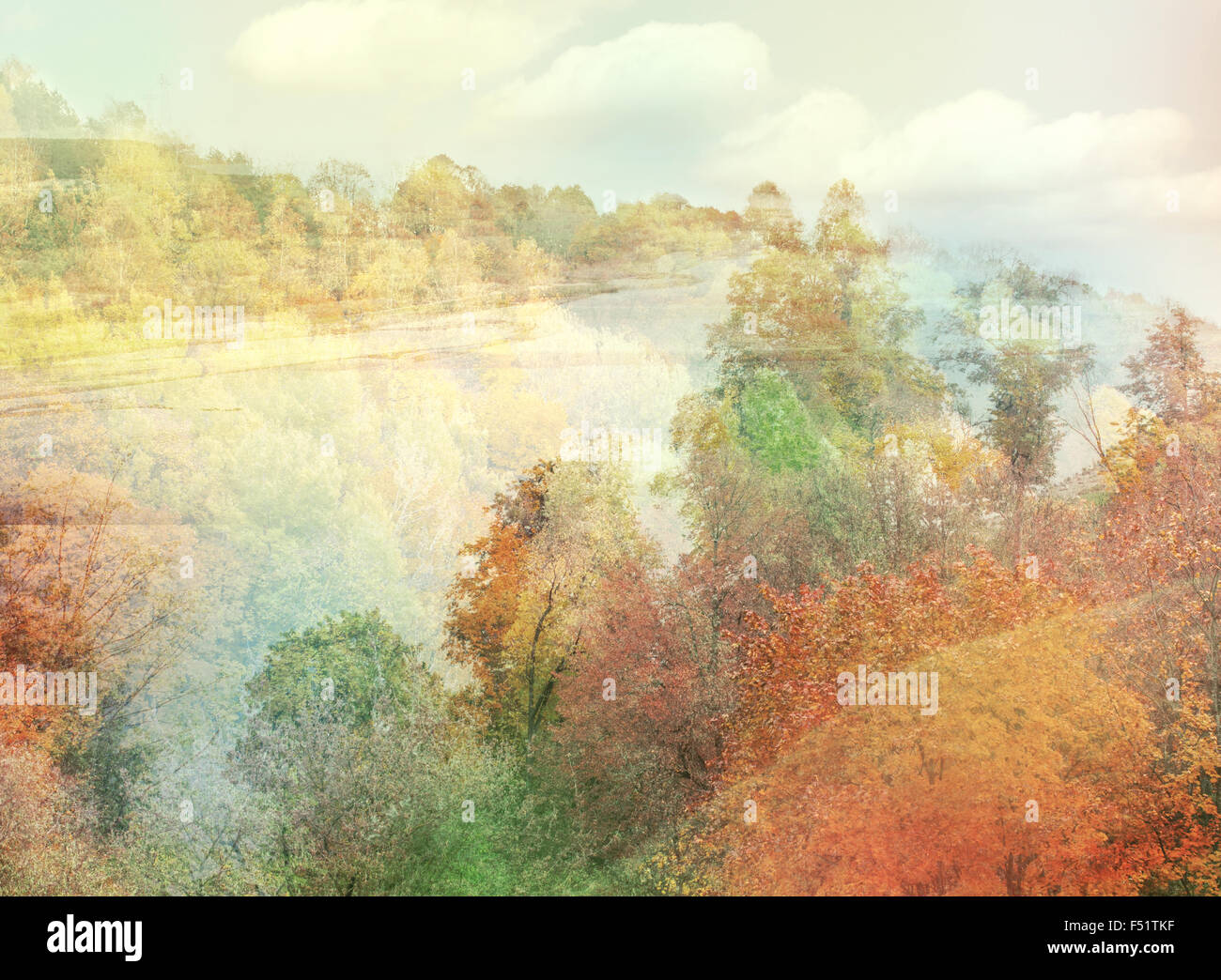 Double exposure background hi-res stock photography and images - Alamy
