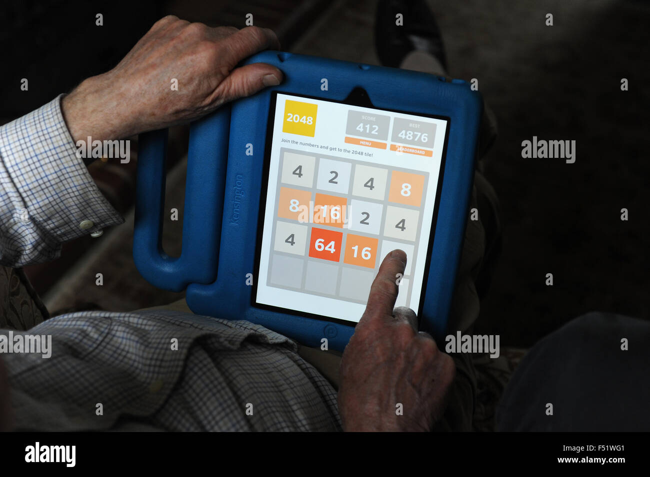 Older man playing computer game hi-res stock photography and images - Alamy