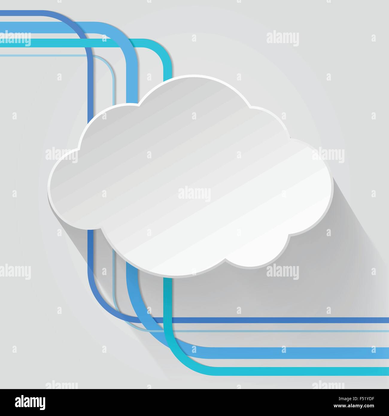 Cloud icon with wire Stock Vector Image & Art - Alamy