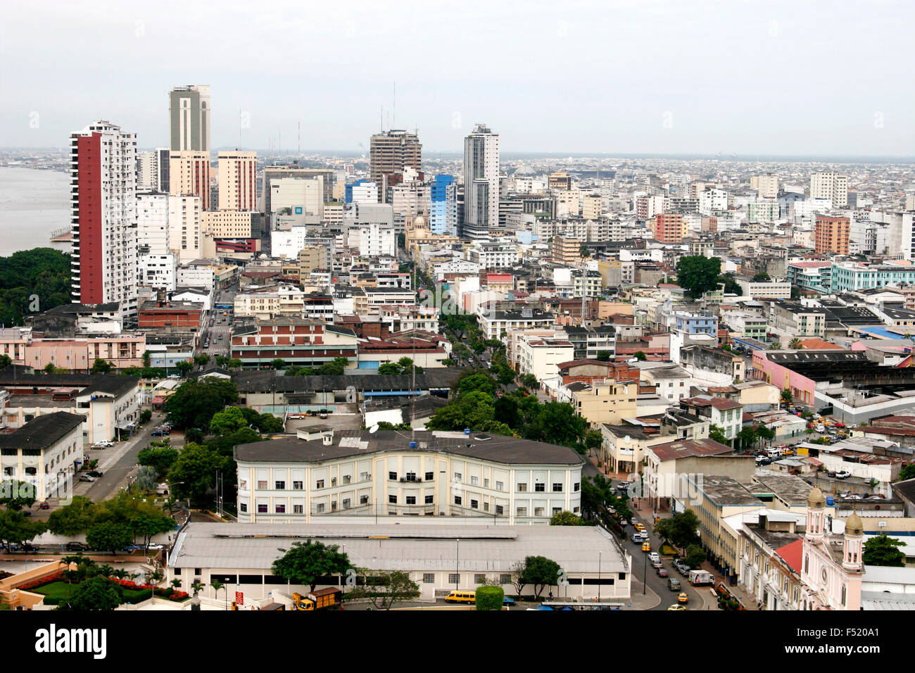 Aerial view of Guayaquil, Ecuador, South America Stock Photo - Alamy