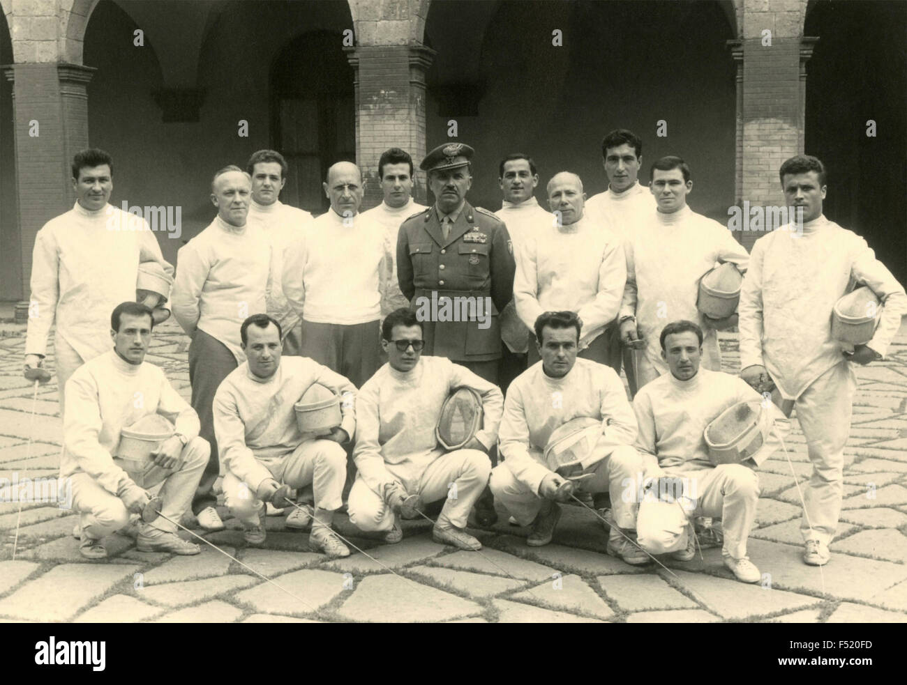 The fencing team of the Italian Army , Ancona, Italy Stock Photo - Alamy