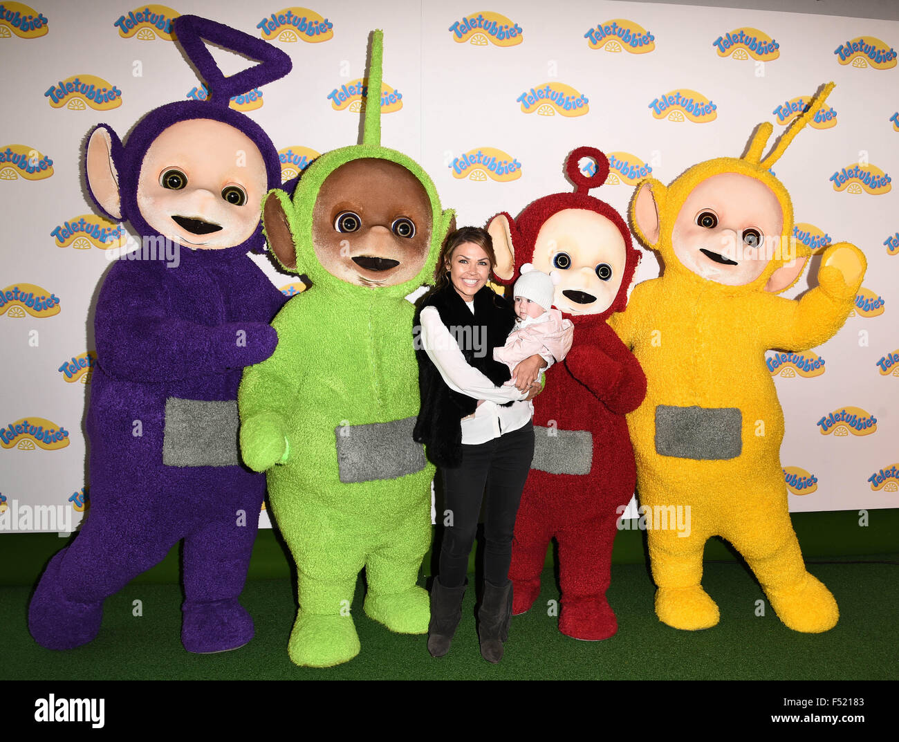 London, UK. 25th October, 2015. Adele Silva and Sienna at Teletubbies ...