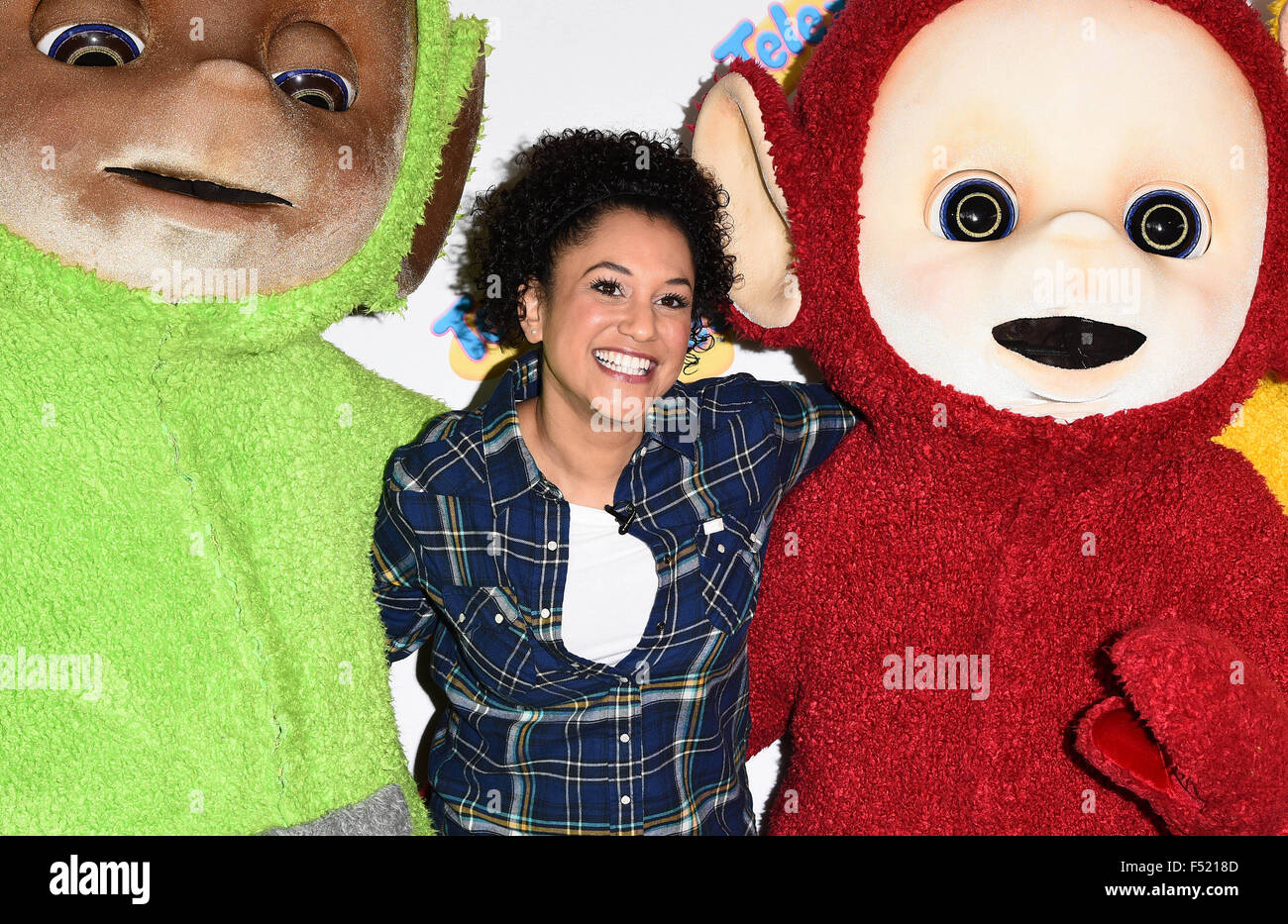 London, UK. 25th October, 2015. Cat Sandion at Teletubbies TV Series ...