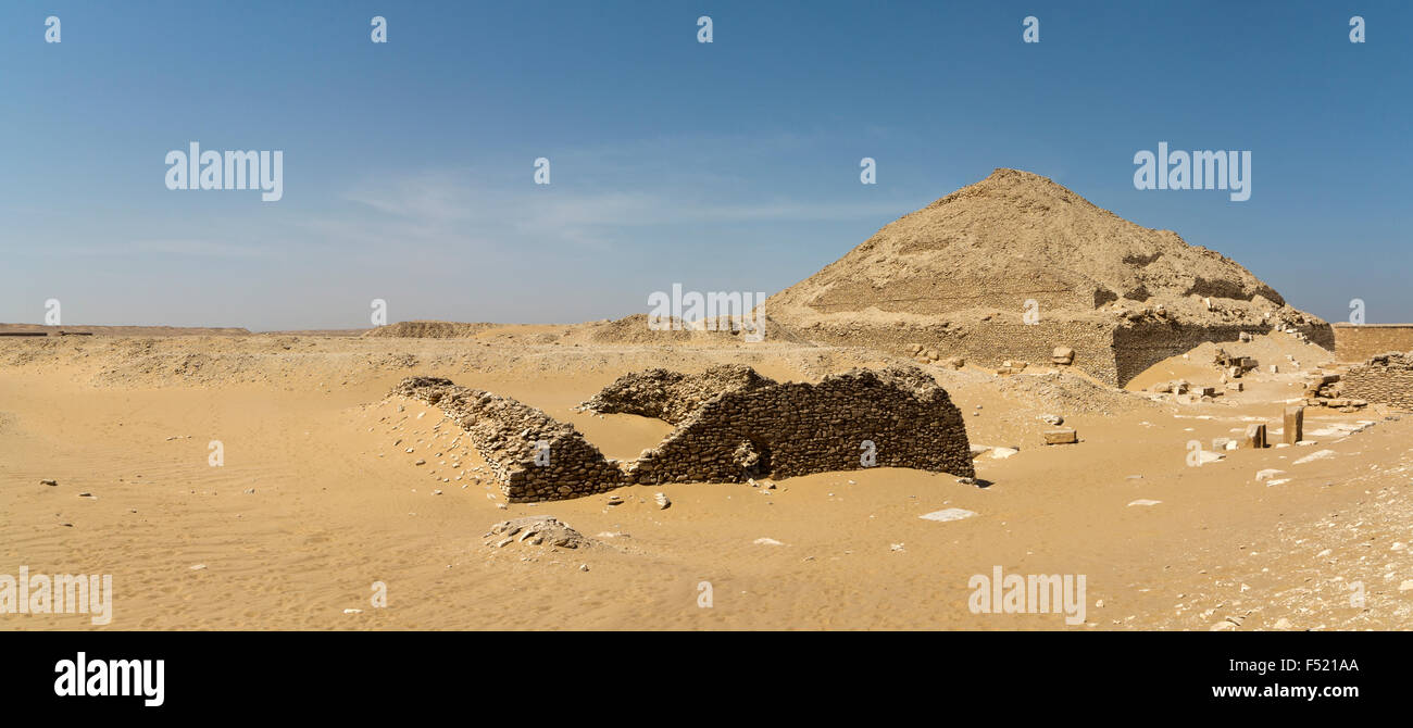 The 5th Dynasty necropolis at Abu Sir, Sakkara, near Cairo, Egypt Stock ...