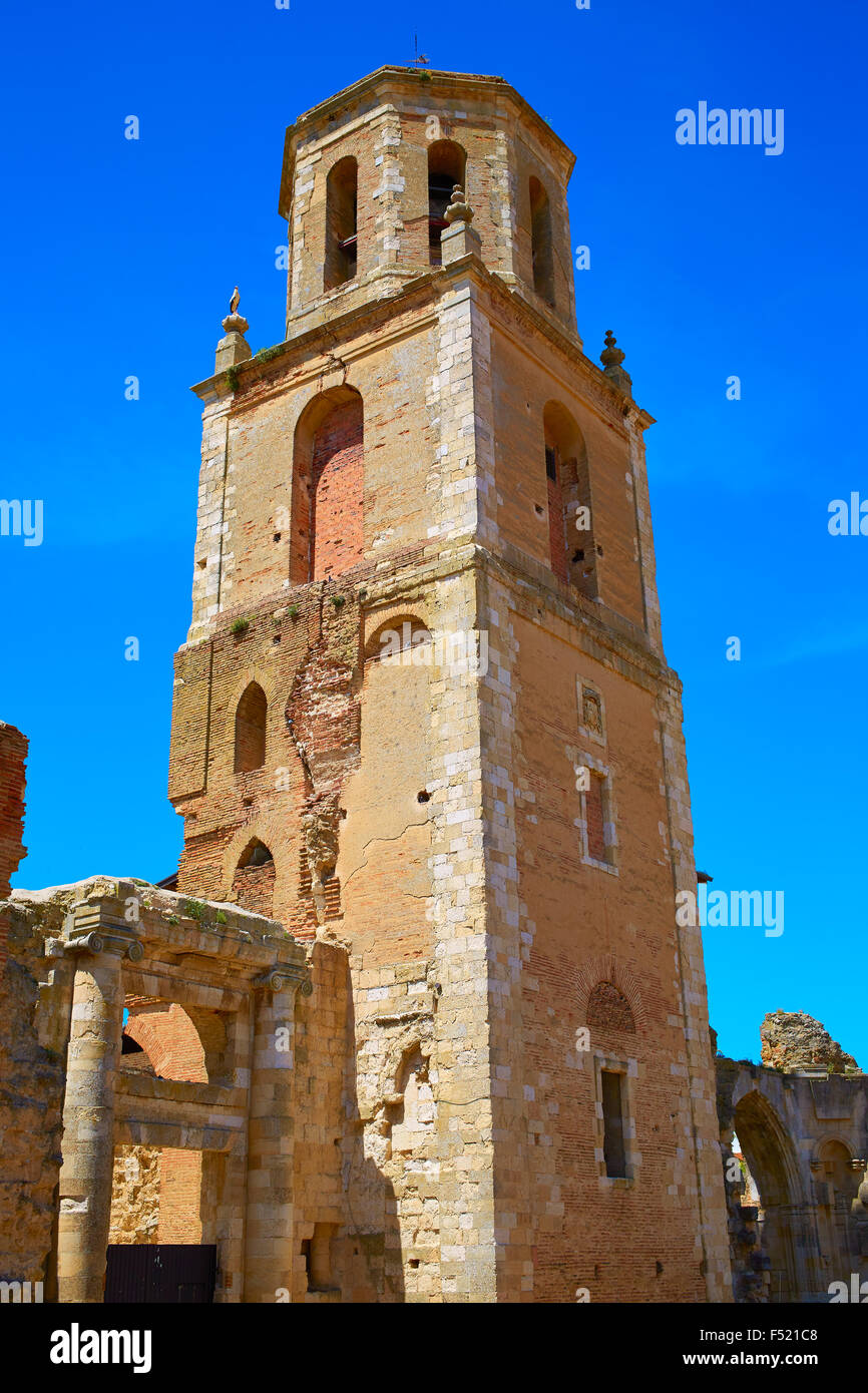 Sahagun at Saint James Way in San Benito monastery ruins Leon Spain ...