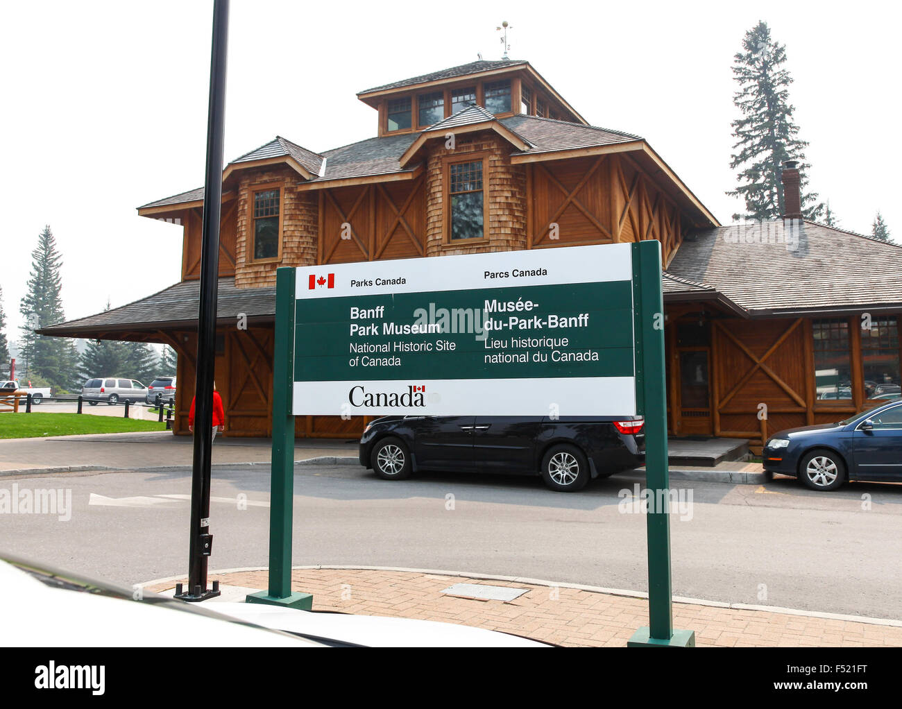 Sign for Banff Park Museum National Historic Site Banff, Alberta ...