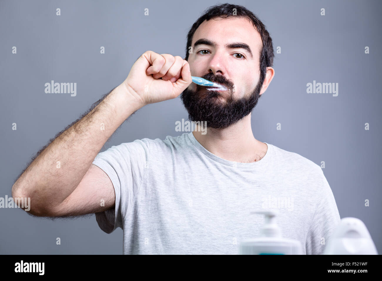Washing mouth with soap hi-res stock photography and images - Alamy