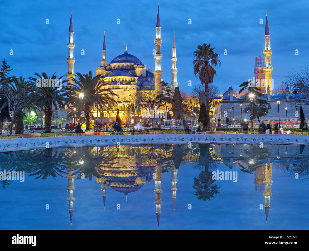 Blue mosque evening istanbul hi-res stock photography and images - Alamy