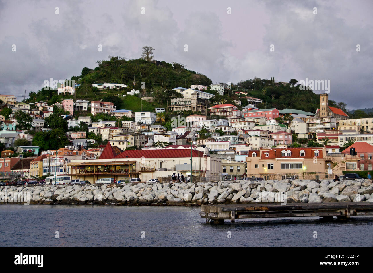 Saint George's, view of the town Stock Photo - Alamy