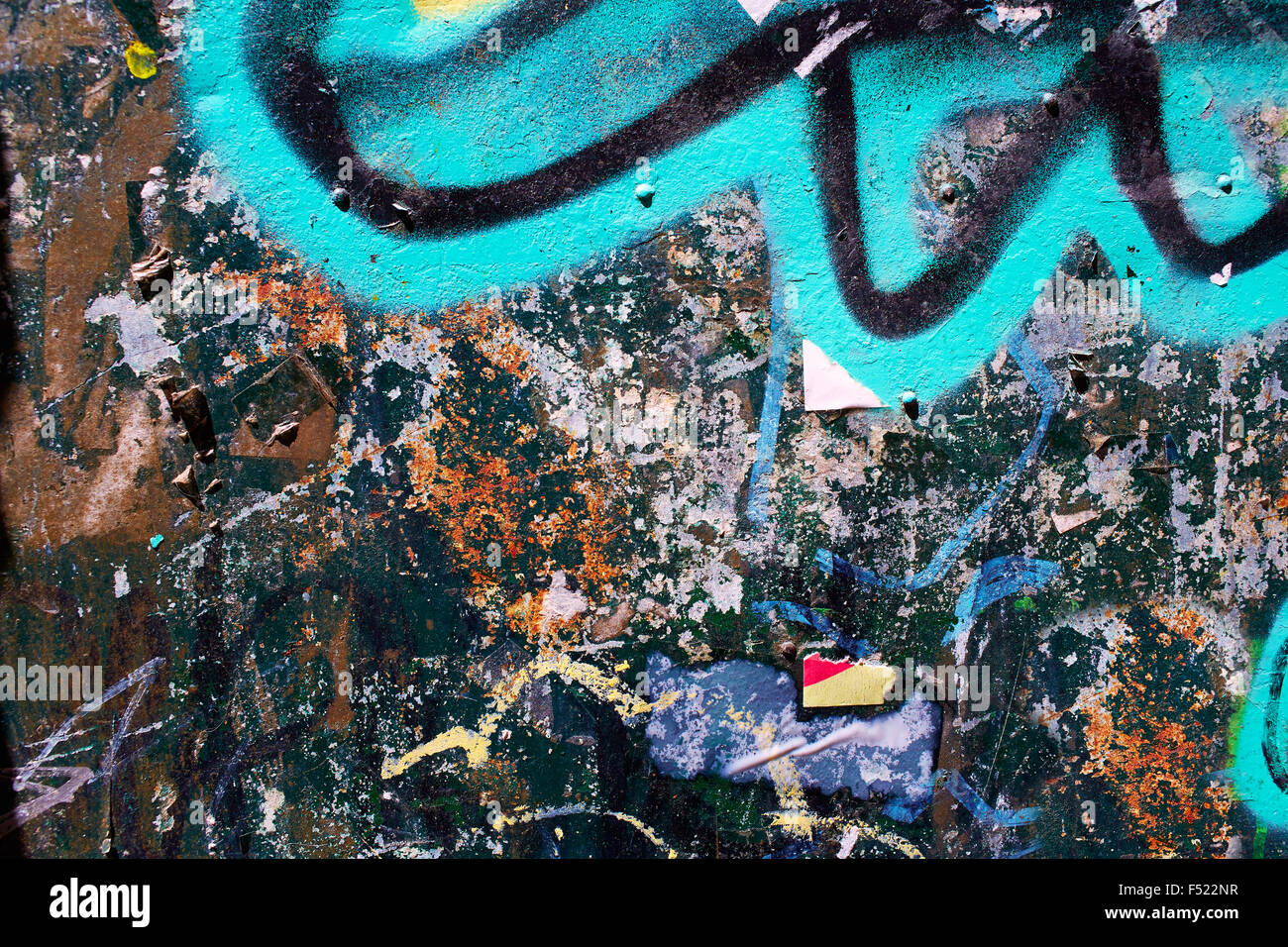 urban graffiti textures with old paper and mixed colors Stock Photo - Alamy
