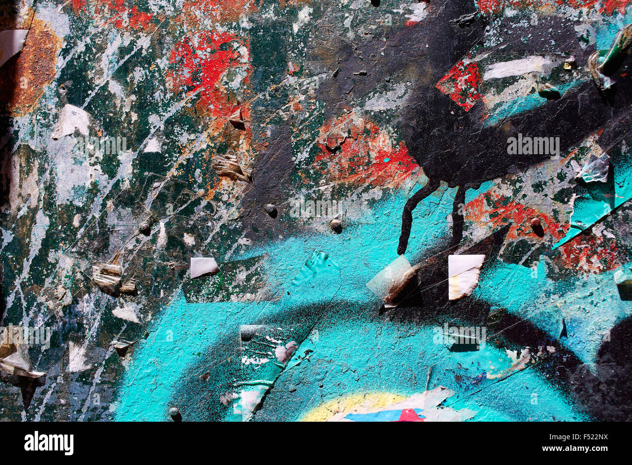 urban graffiti textures with old paper and mixed colors Stock Photo - Alamy