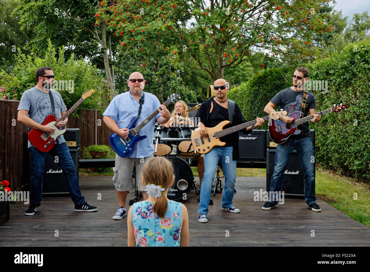 'The Darker My Horizon' Rock Band. L-R: Mark Stephenson, Paul Stead ...