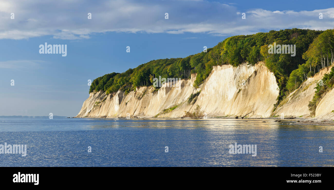 Chalk cliffs, Jasmund National Park, island of Rügen, Mecklenburg ...