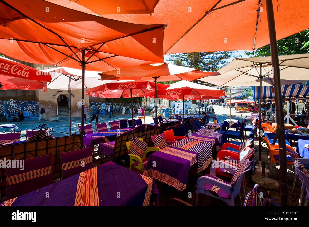 Morocco, Chefchaouen, local restaurant Stock Photo - Alamy