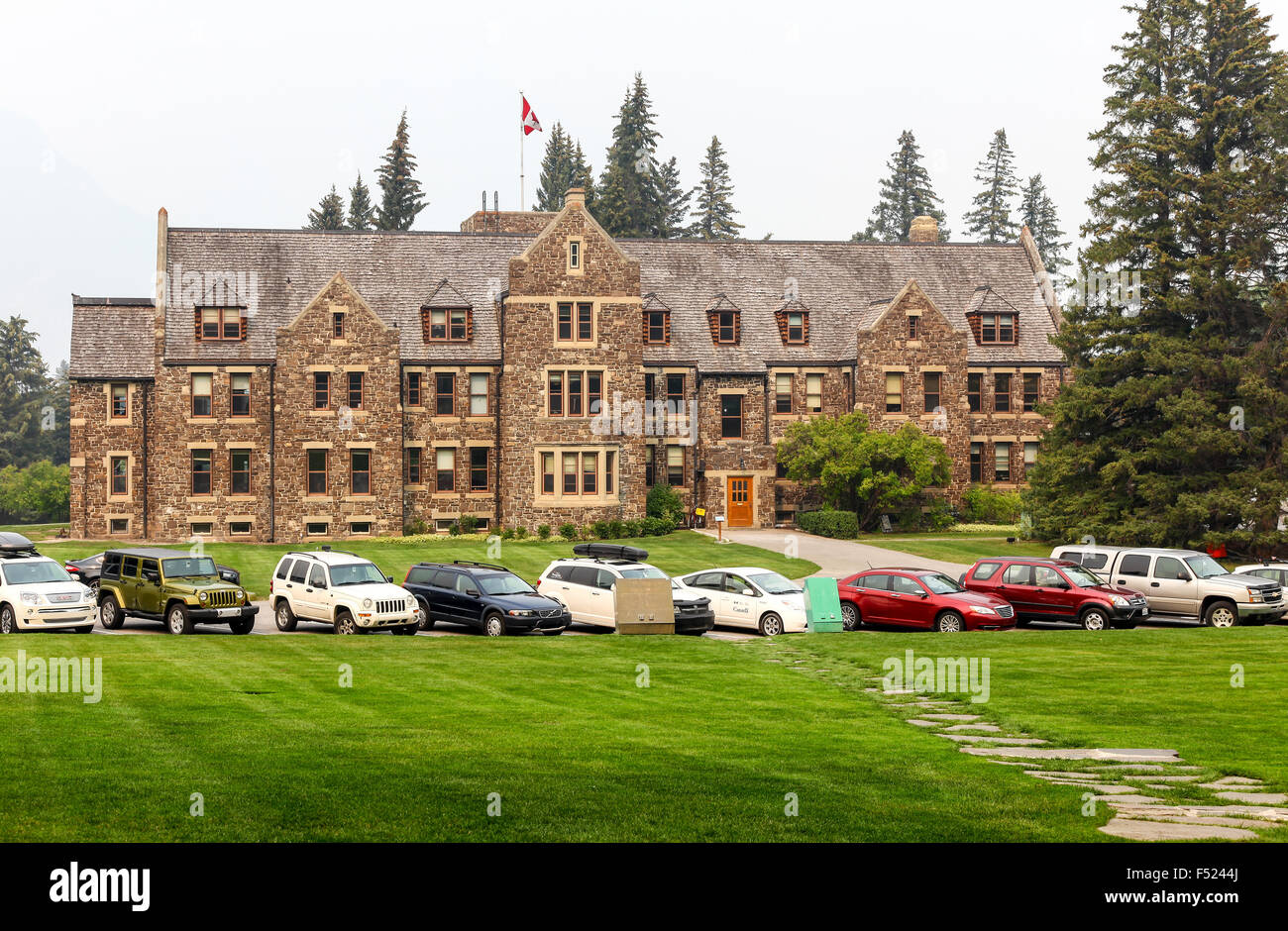 Canadian heritage Parks Canada main administration building in Cascade ...