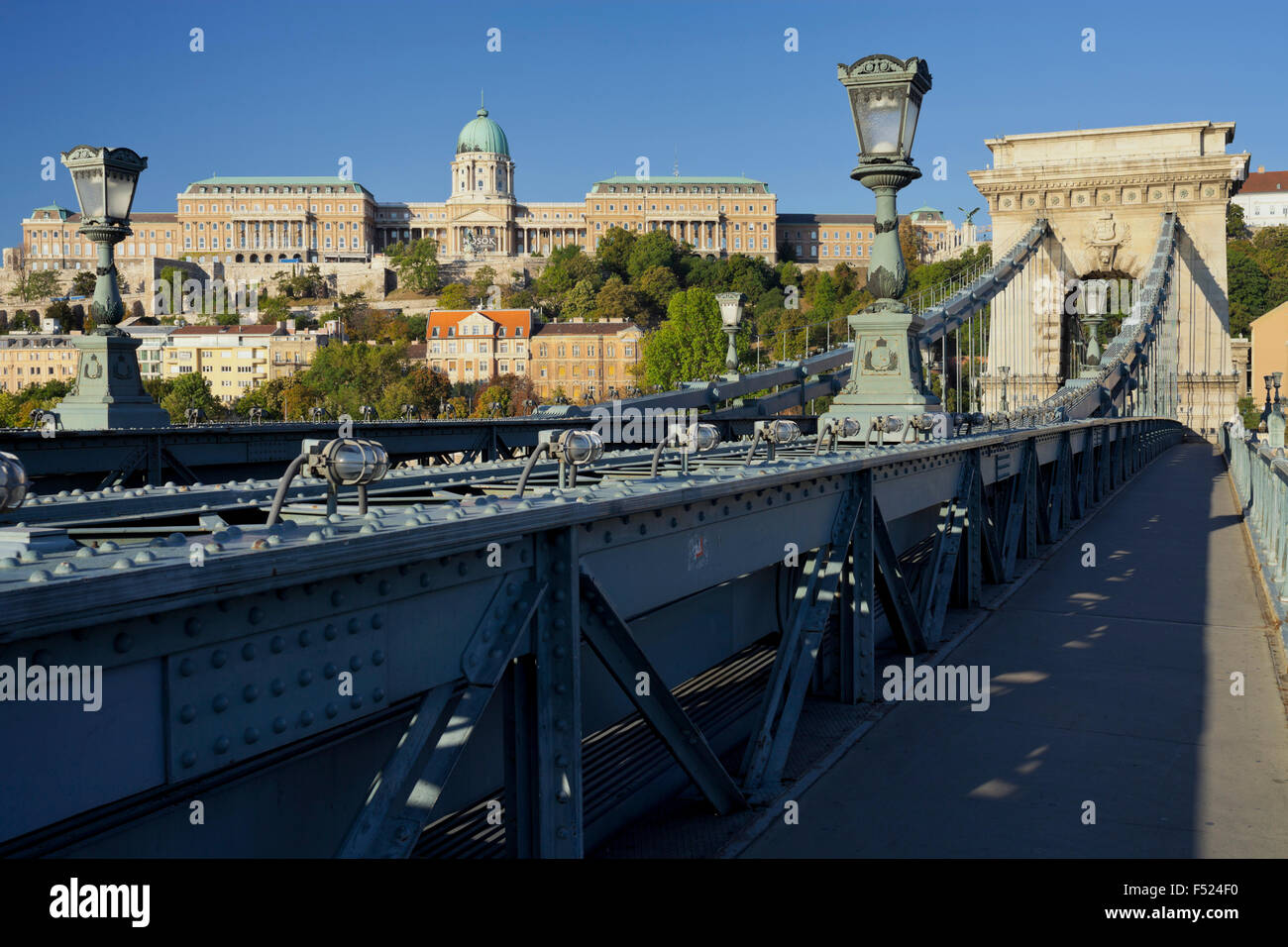 Chain Bridge, Buda Castle, Buda, Budapest, Hungary Stock Photo - Alamy