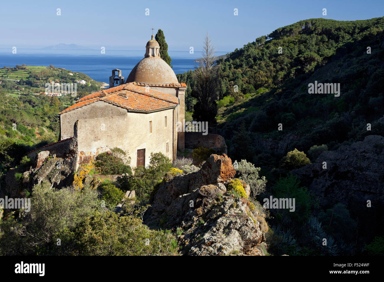 Santuario della Madonna di Monserrato, Elba, Tuscany, Italy Stock Photo ...