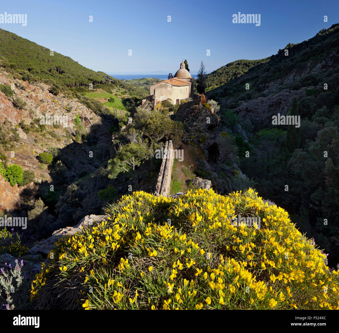 Santuario della Madonna di Monserrato, Elba, Tuscany, Italy Stock Photo ...
