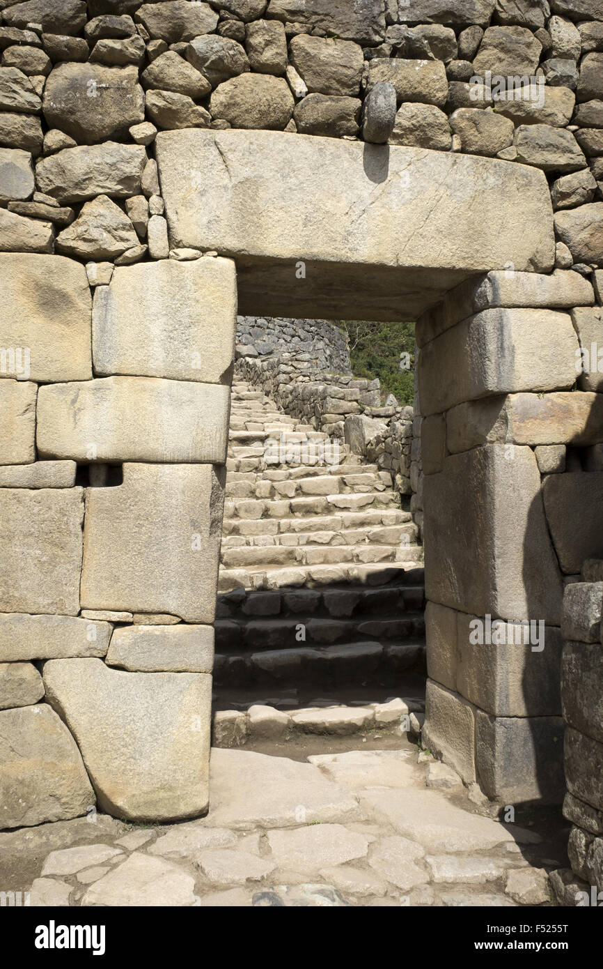 Machu picchu entrance hi-res stock photography and images - Alamy