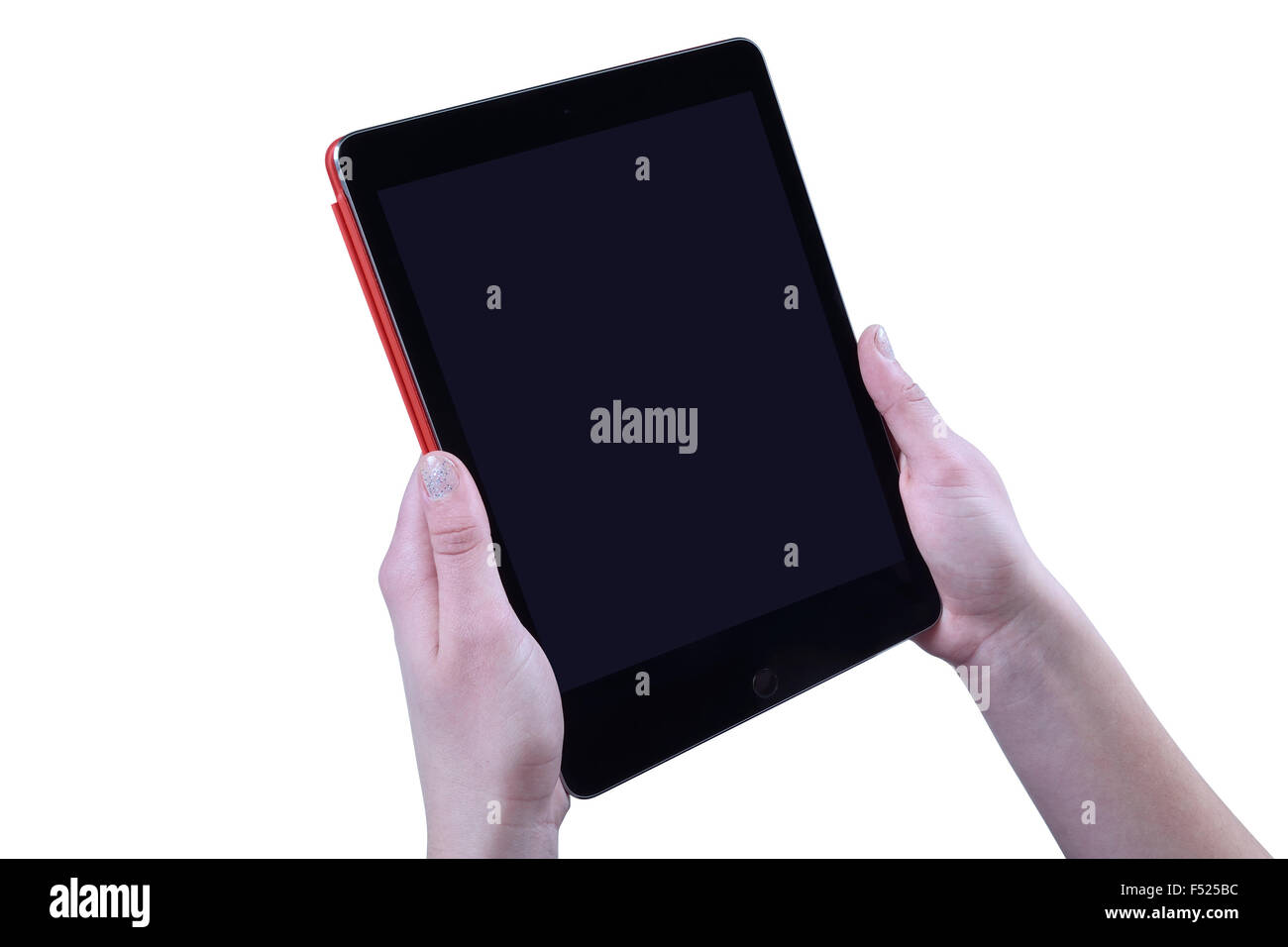 Tablet pc in the hands hi-res stock photography and images - Alamy