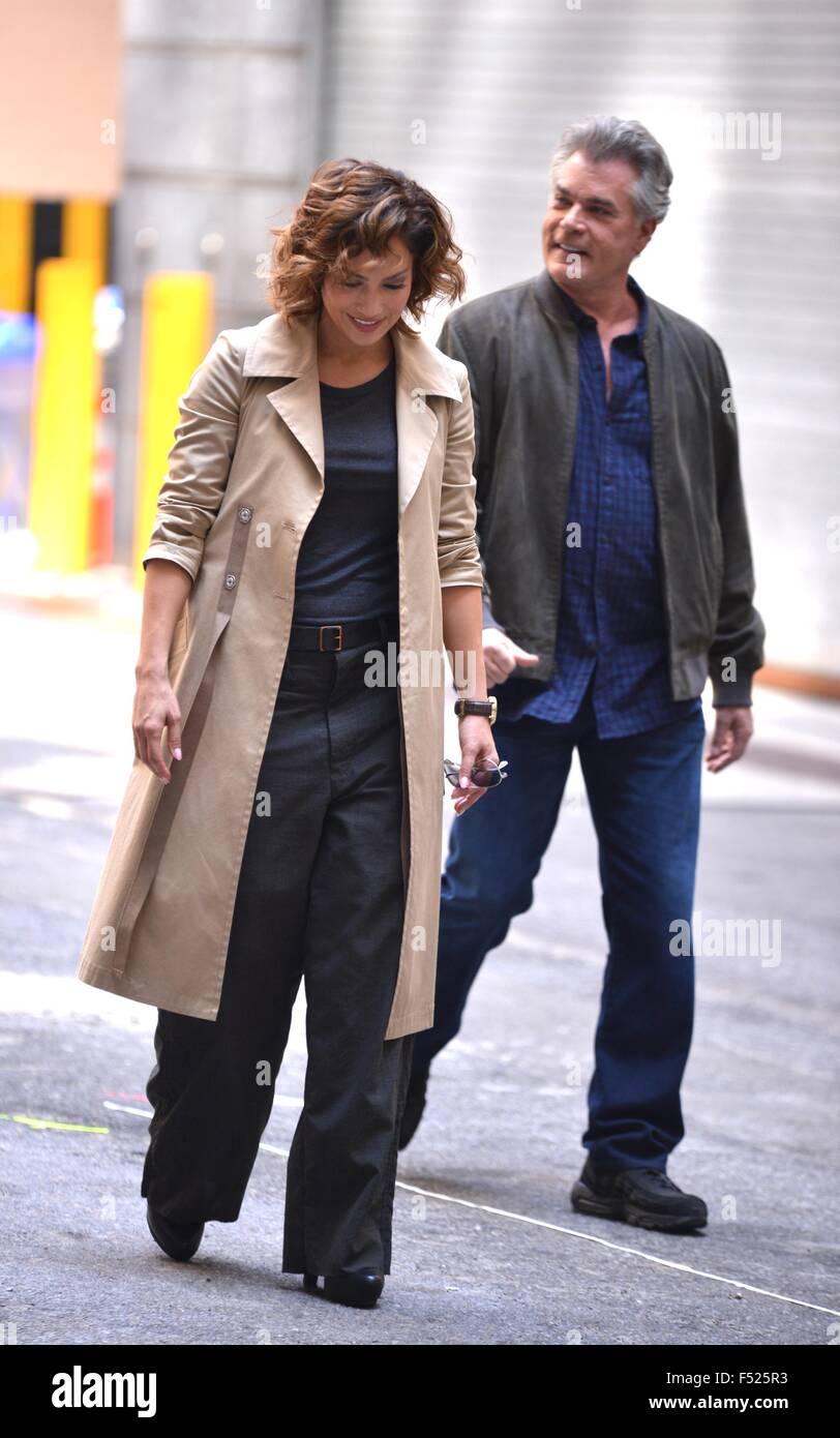 Filming on the set of 'Shades Of Blue' in New York Featuring: Ray ...