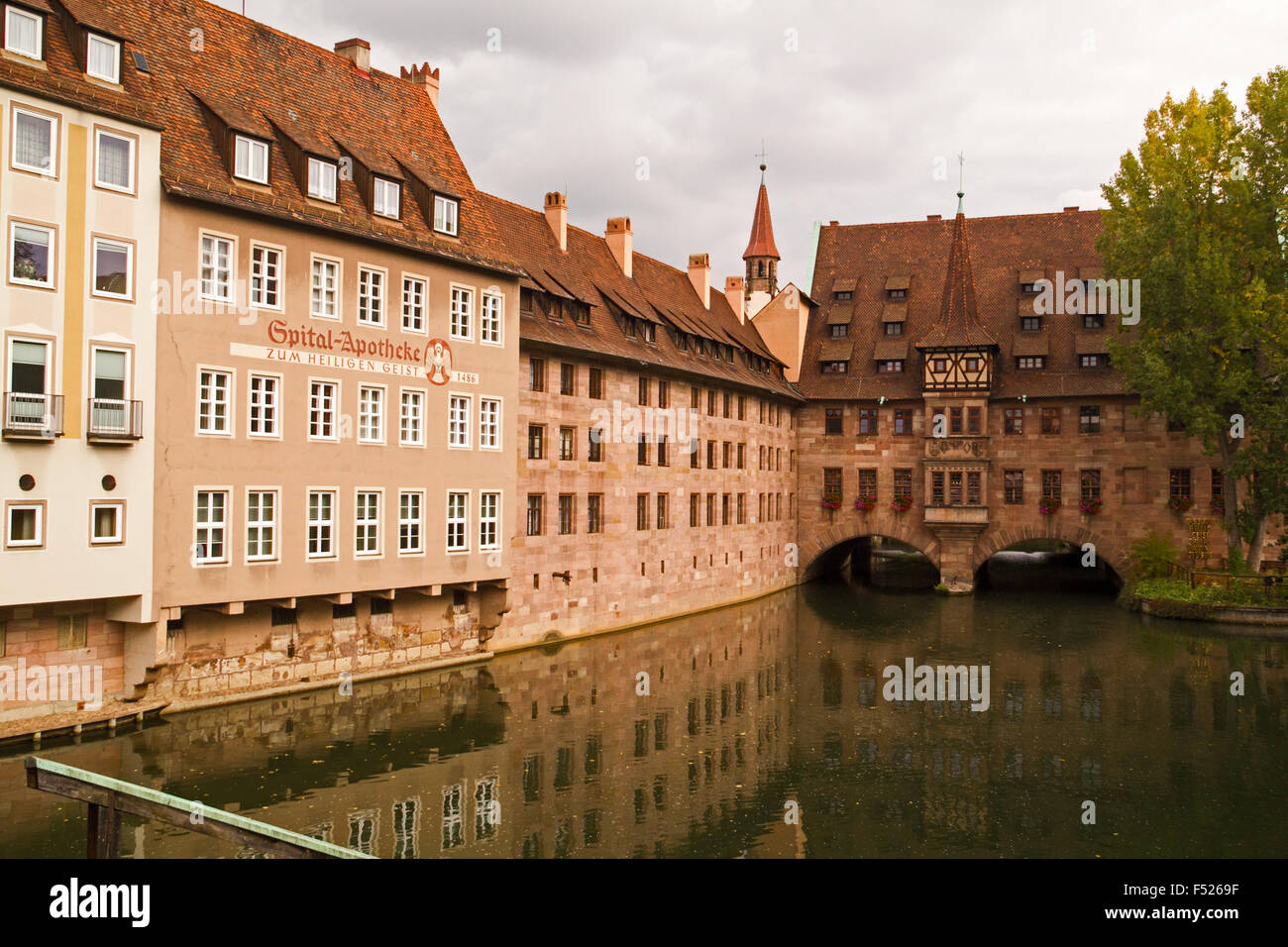 Nuremberg Hospital and Old Pharmacy Buildings, Bavaria, Germany.First ...