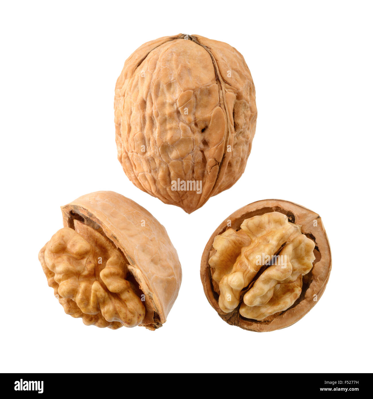 Food: group of walnuts, isolated on white background Stock Photo - Alamy
