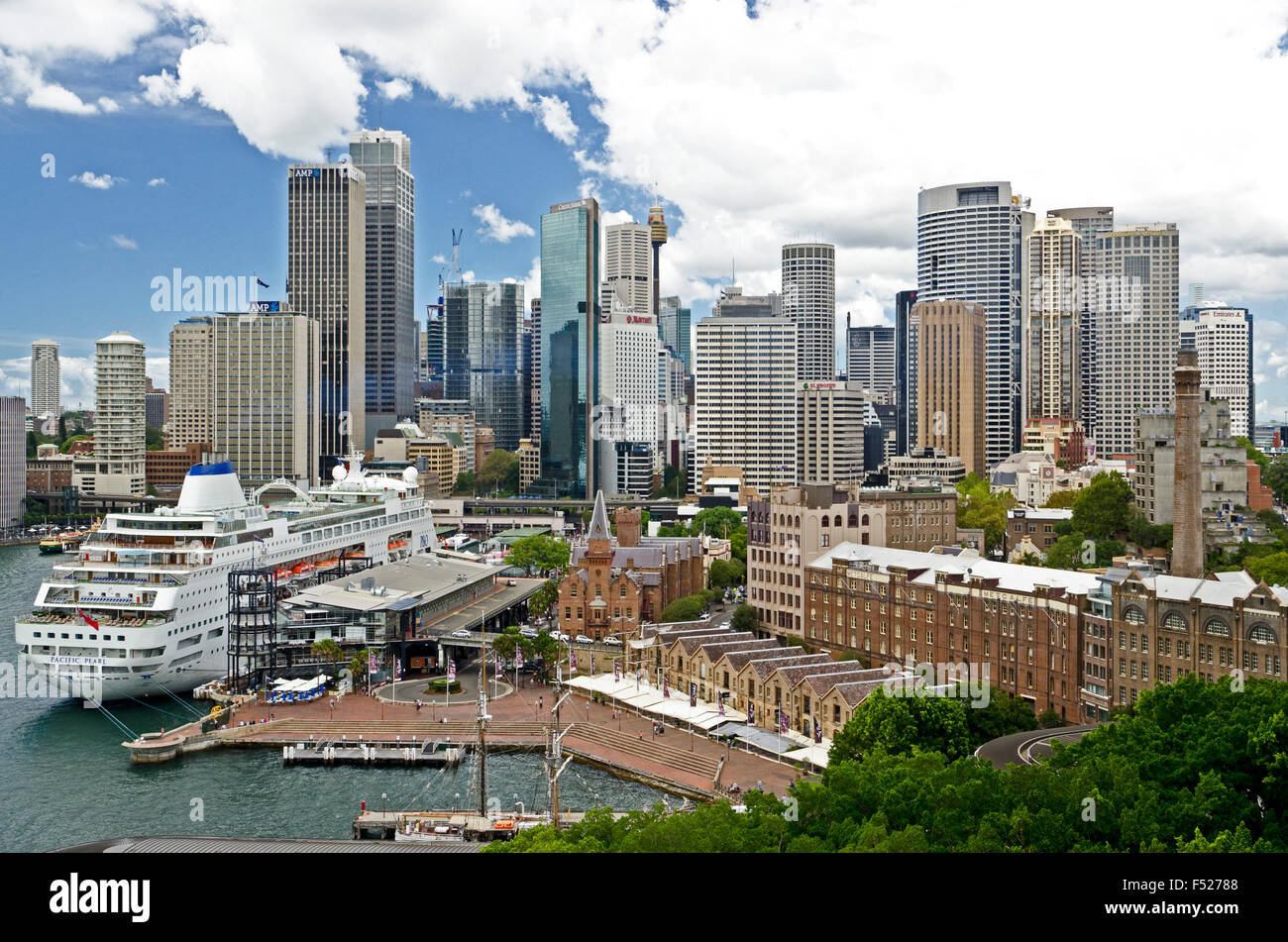 Australia, Sydney, Circular Quay, The Rocks, skyline Stock Photo - Alamy