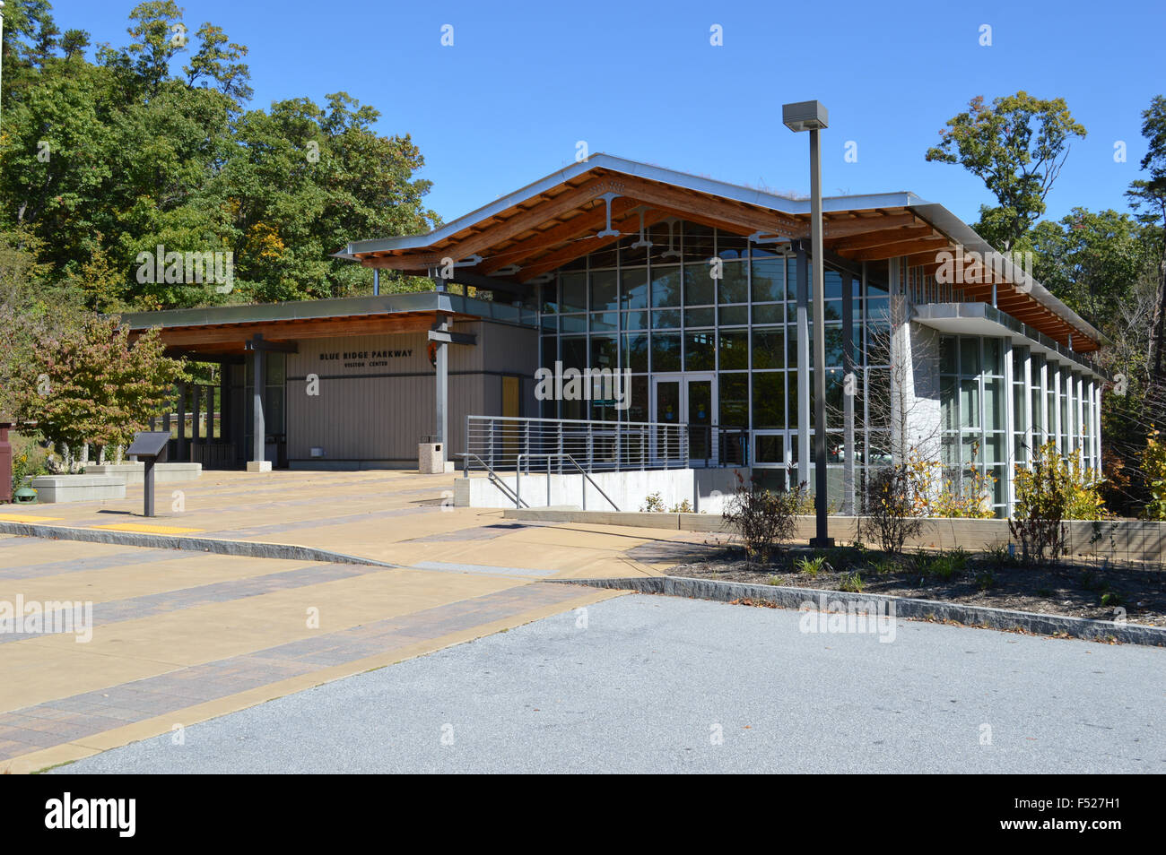 The Blue Ridge Parkway Visitor Center located near Asheville, North ...