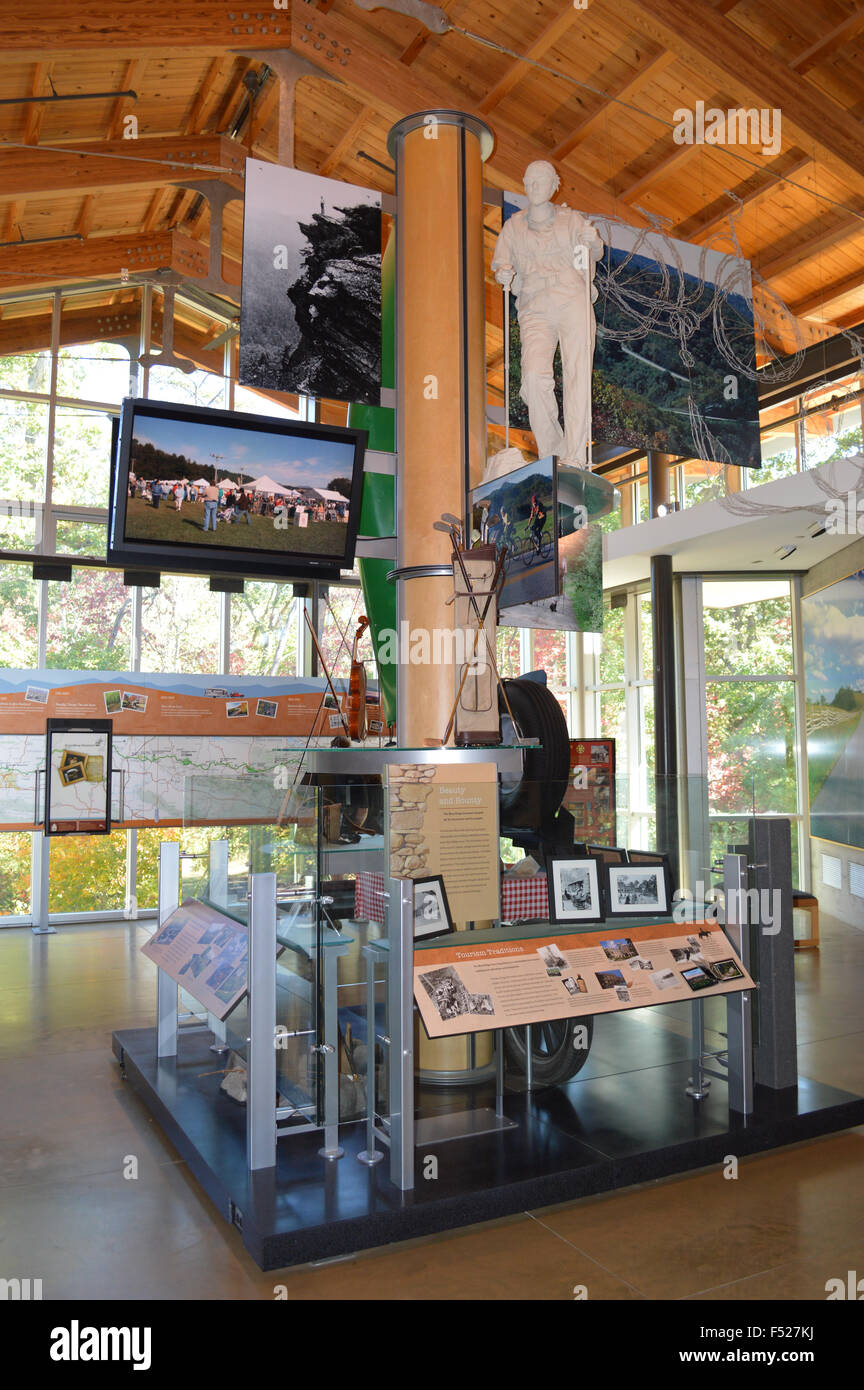 The Blue Ridge Parkway Visitor Center located near Asheville, North ...
