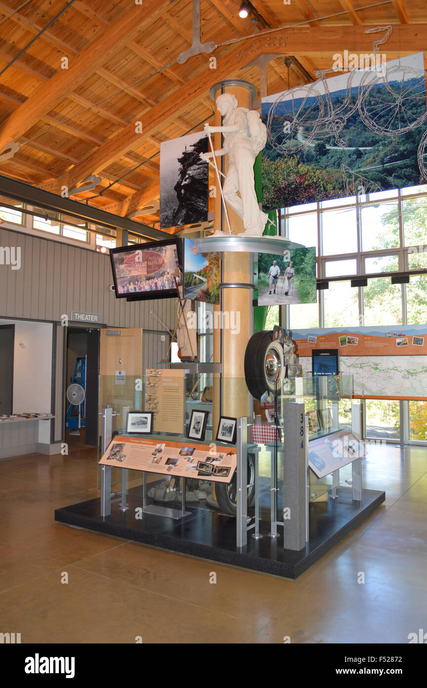 The Blue Ridge Parkway Visitor Center located near Asheville, North ...