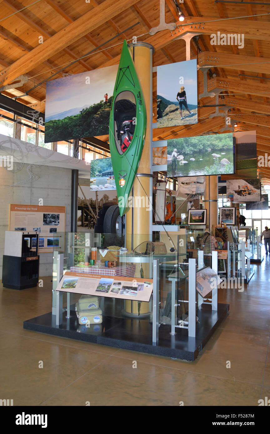 The Blue Ridge Parkway Visitor Center located near Asheville, North ...