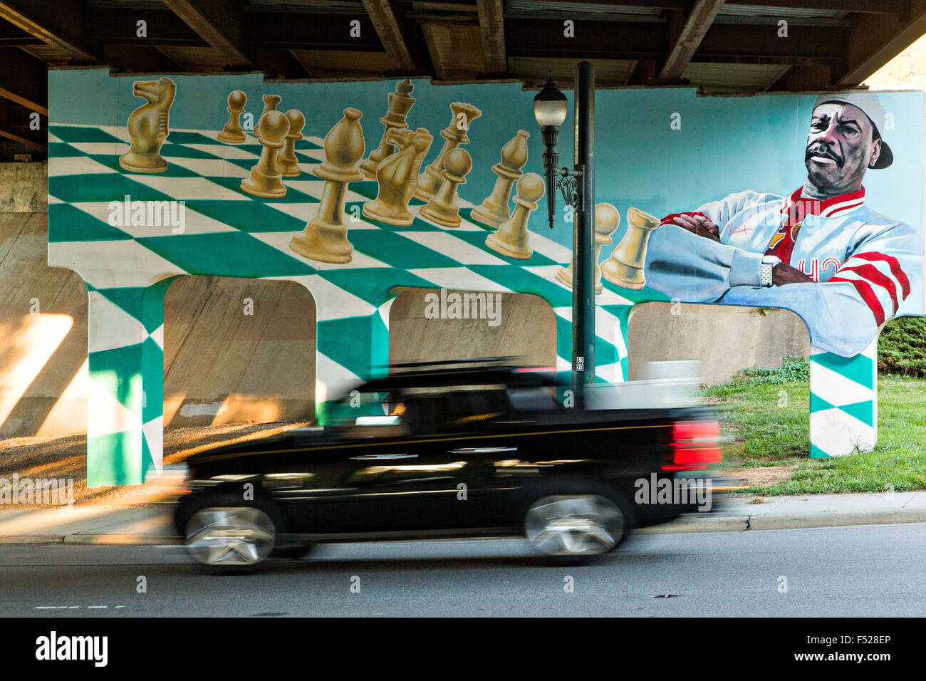 Asheville Mural Project painted on the overpass under Highway 240 ...