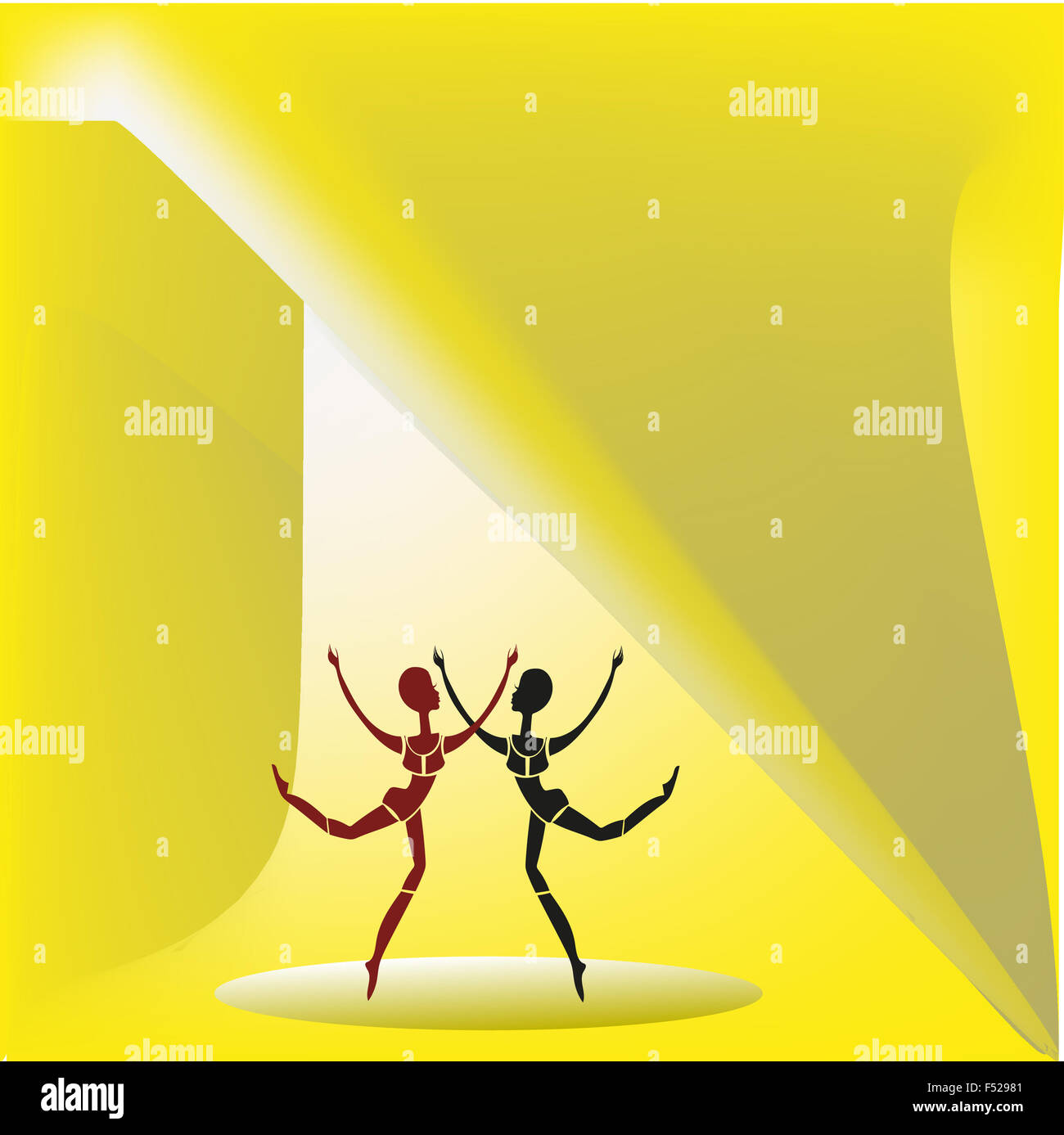 Two dancing figures hi-res stock photography and images - Alamy