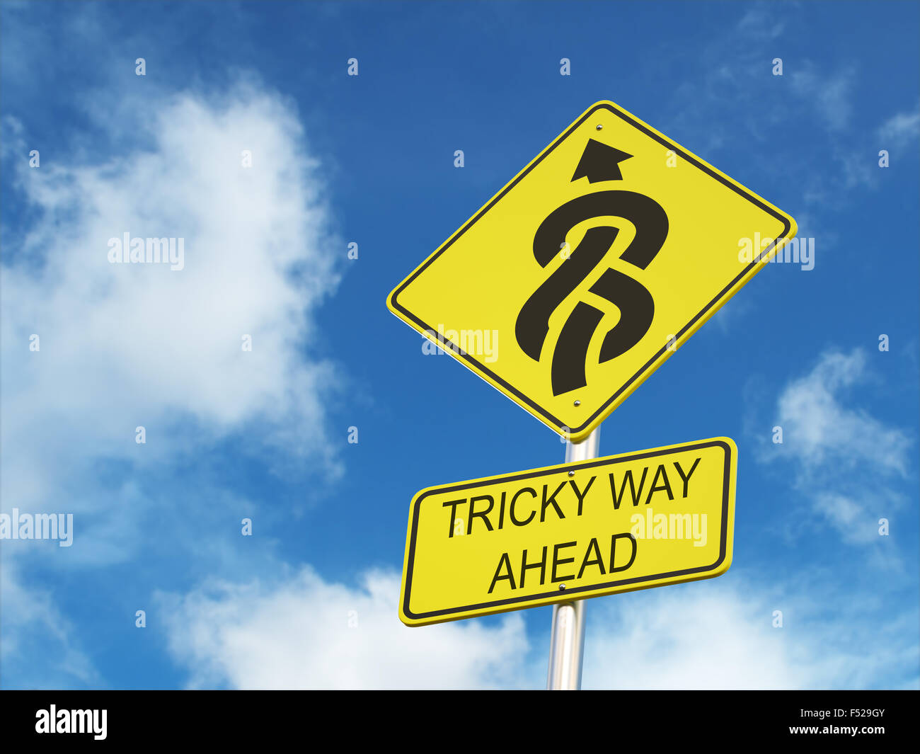Tricky Way Ahead Road Sign Stock Photo Alamy tricky-way-ahead-road-sign-stock-photo-alamy