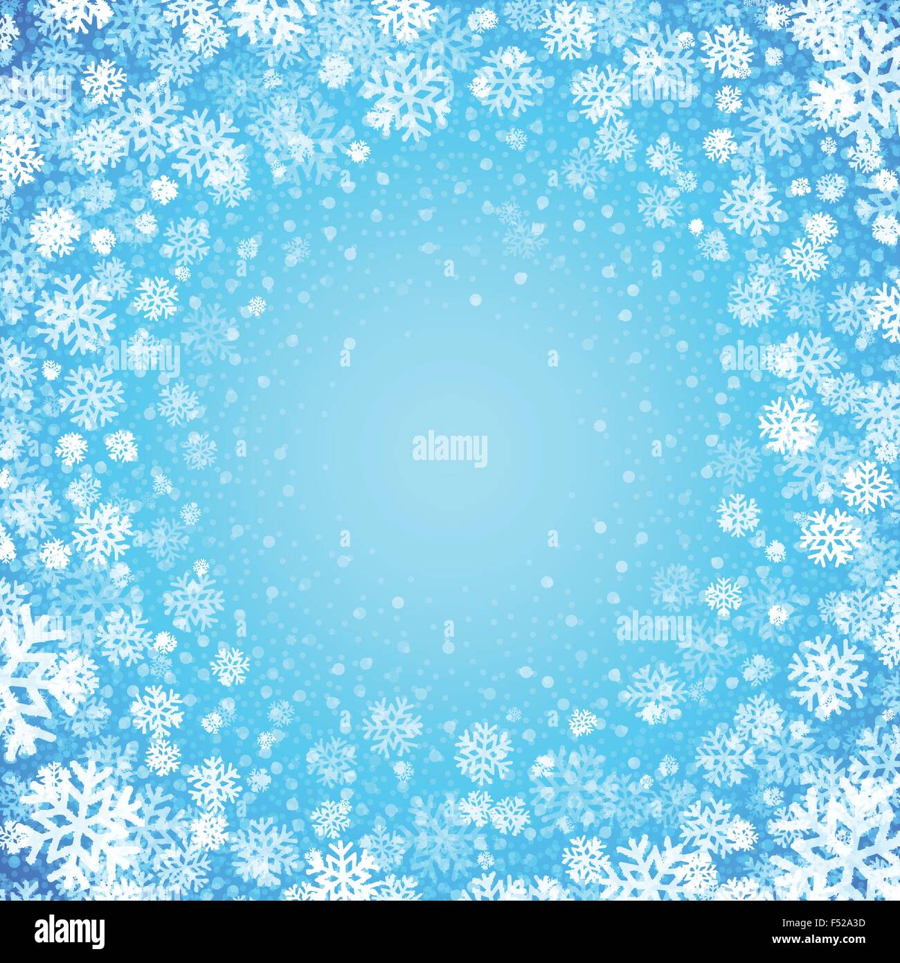 Blue background with snowflakes. Vector illustration Stock Vector Image ...