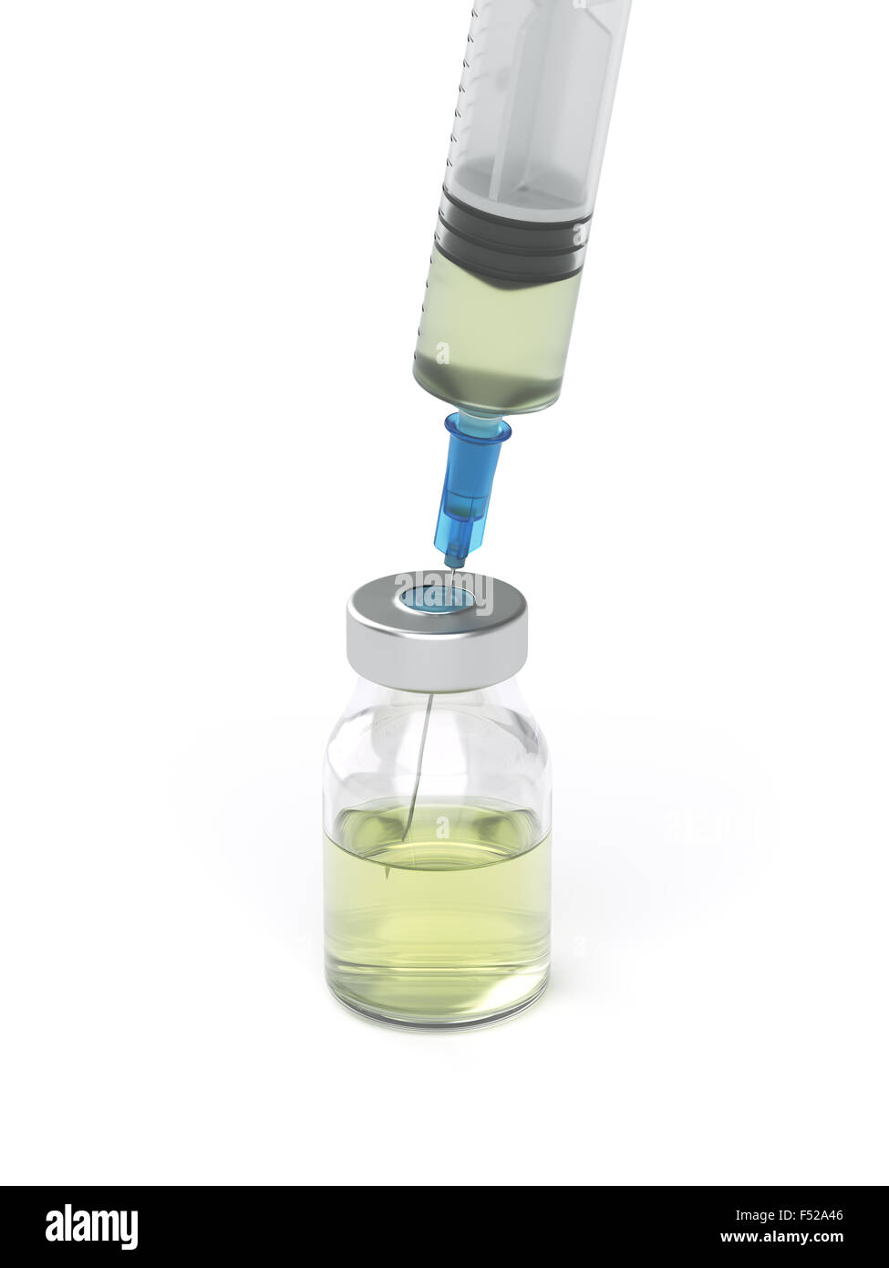 Image of syringe being prepared Stock Photo - Alamy