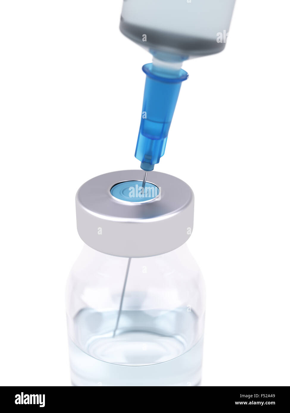 Image of syringe being prepared Stock Photo - Alamy