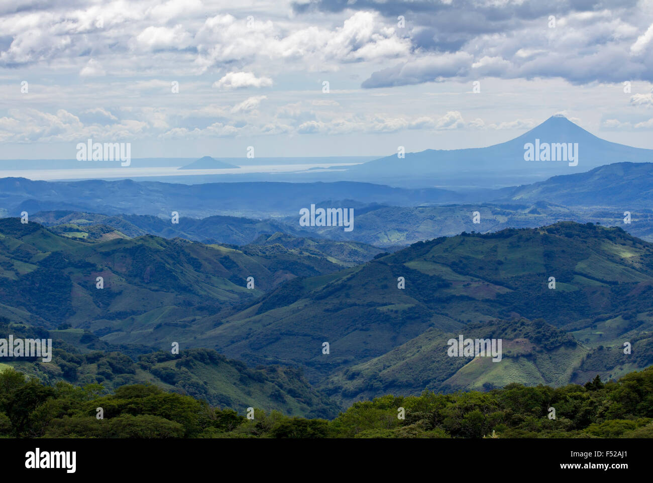 Nicaraguan landscape with Concepcion Volcano on the background Stock ...