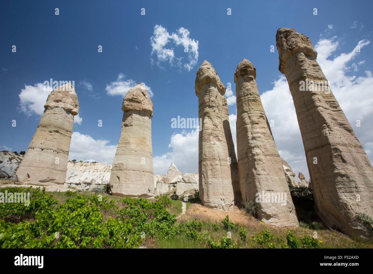 Tuff landscape in 'Love Valley', Cappadocia, Turkey Stock Photo - Alamy